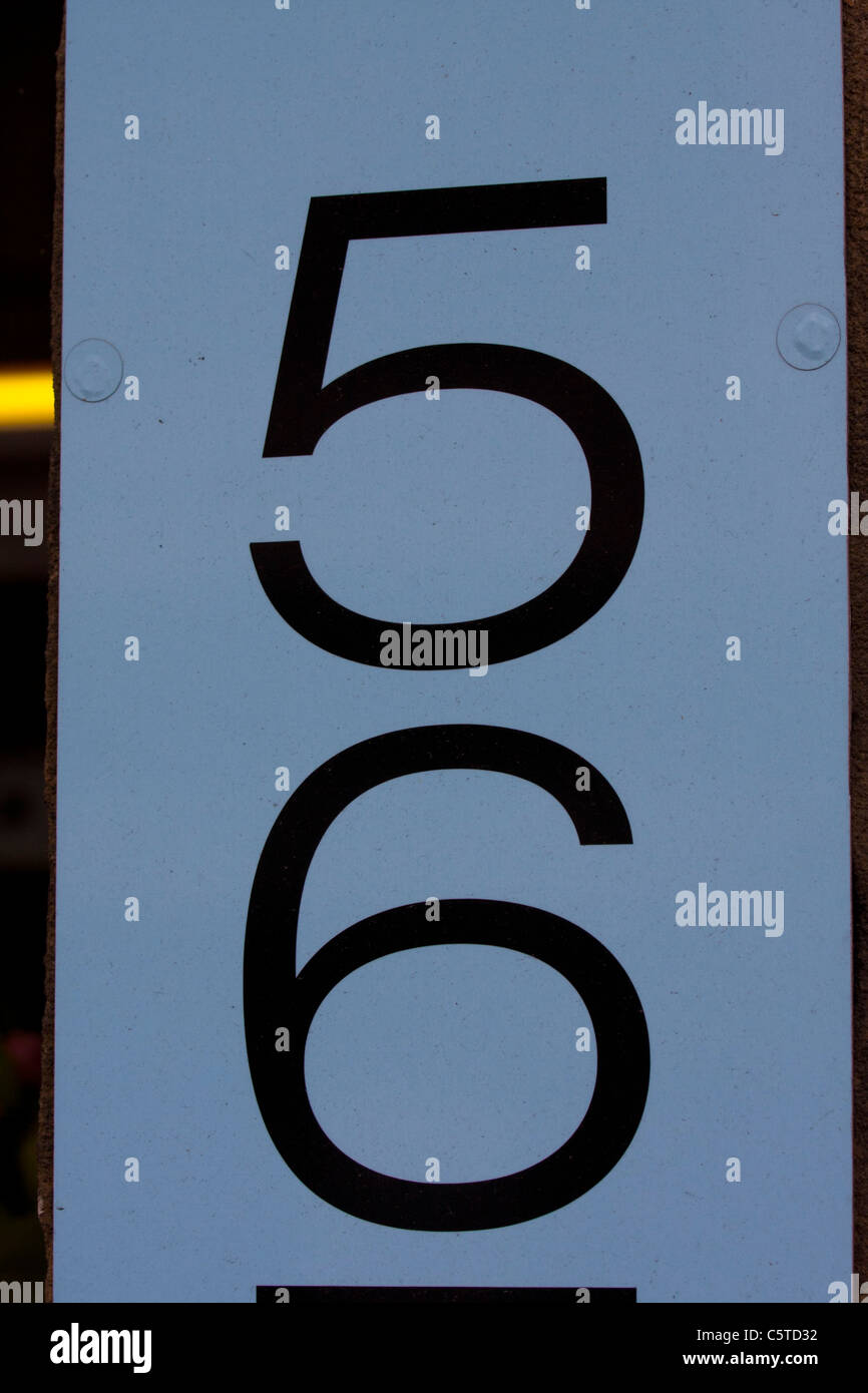 56 alphabet character number outside photograph Stock Photo - Alamy