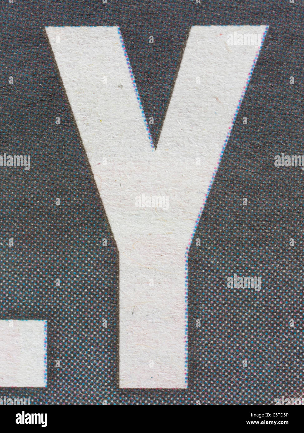 Character Y alphabet character letter photograph Stock Photo - Alamy