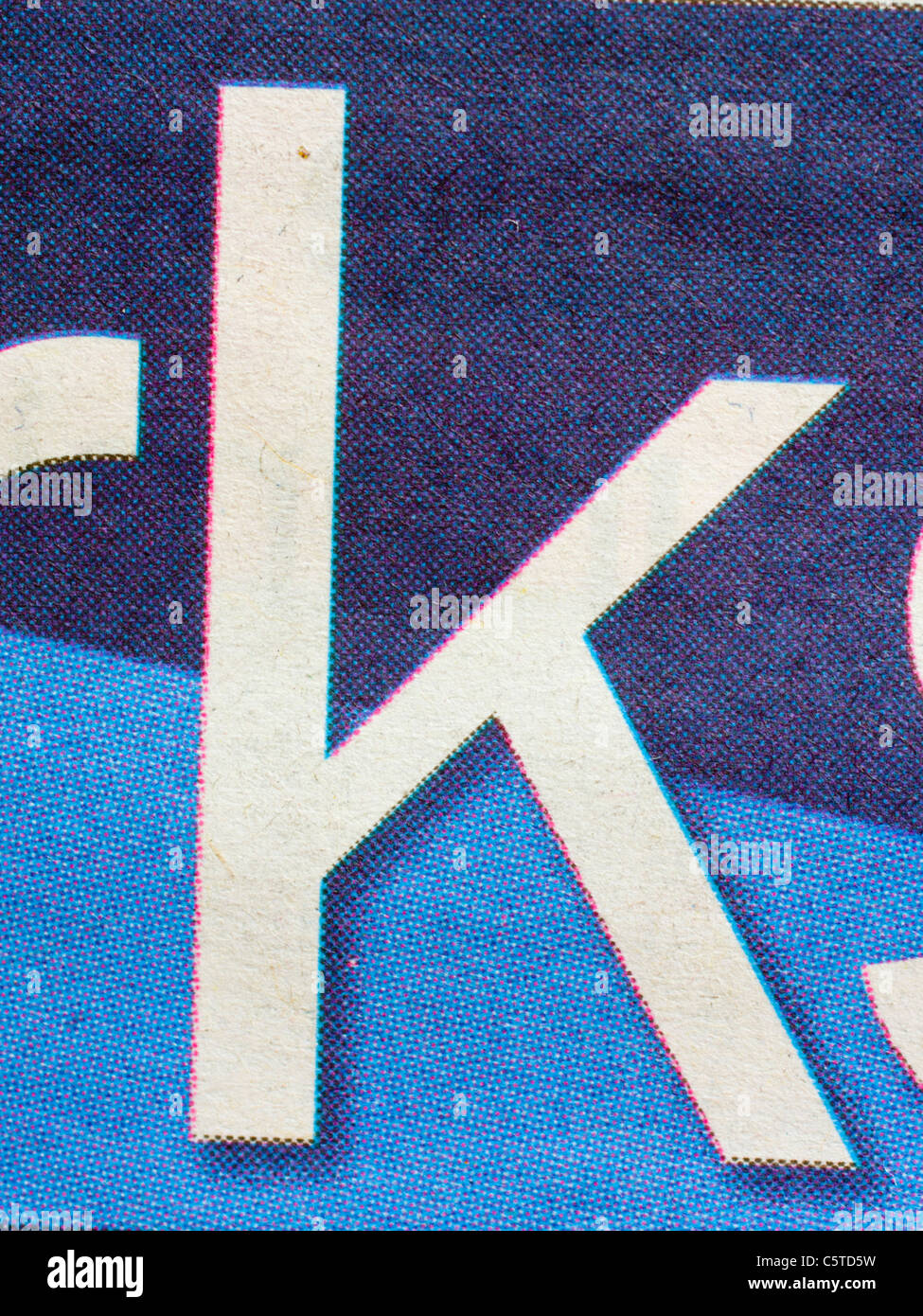 Character K alphabet character letter photograph Stock Photo - Alamy