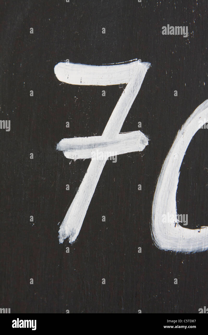 Number 07 hi-res stock photography and images - Alamy
