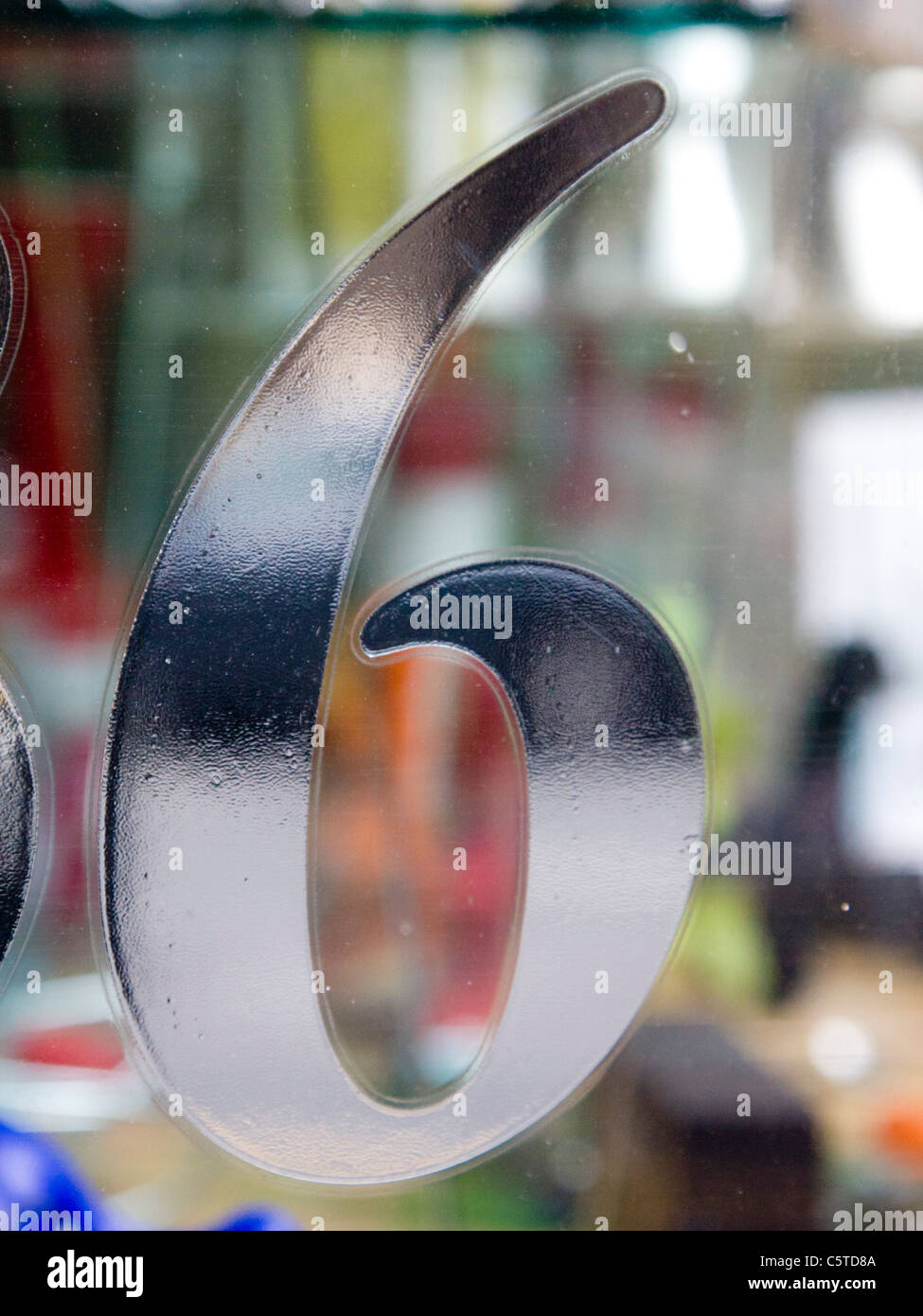 06 character number photograph Stock Photo - Alamy