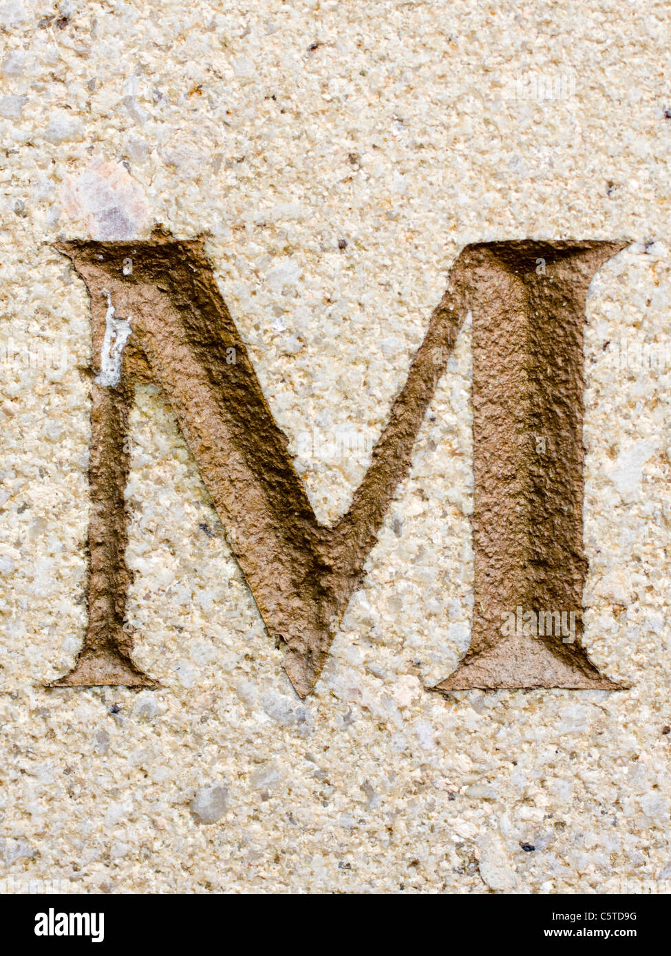 Character M character letter photograph Stock Photo - Alamy