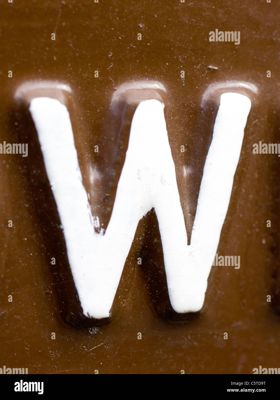 Character W character letter photograph Stock Photo - Alamy