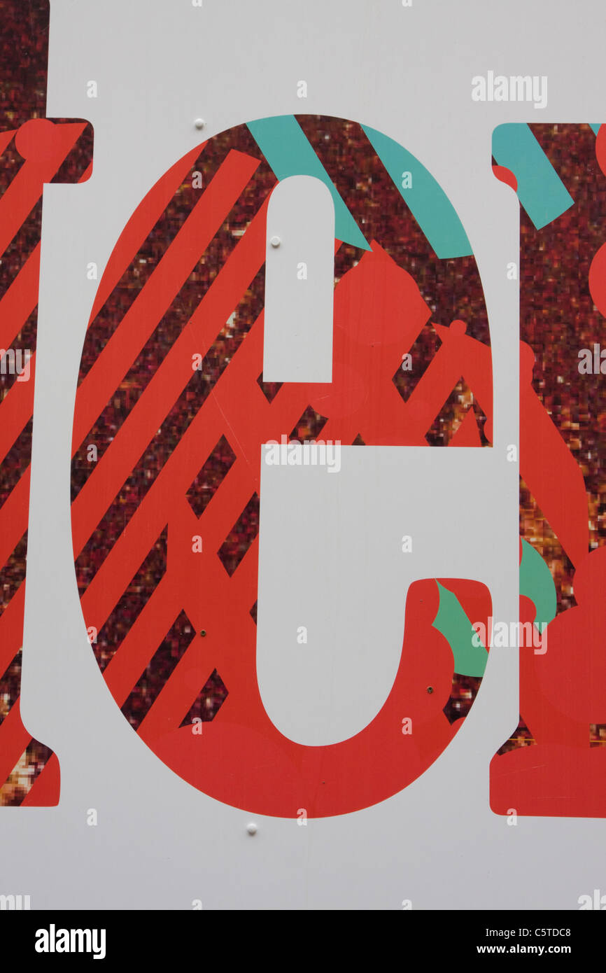 Character E alphabet character letter outside sign Stock Photo - Alamy