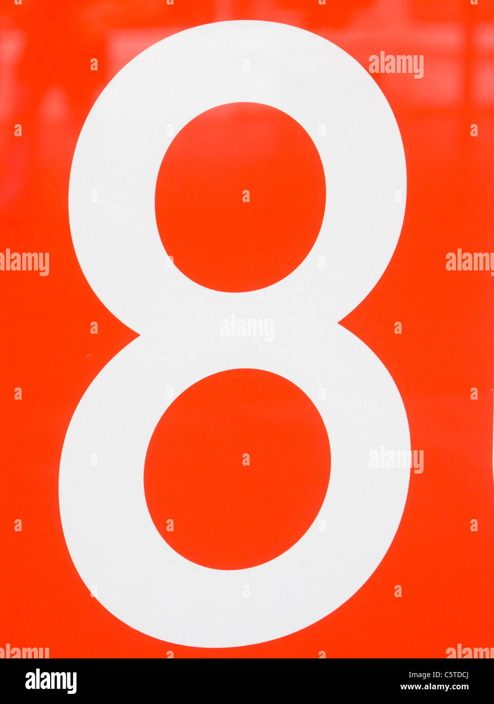 08 alphabet character number photograph Stock Photo - Alamy