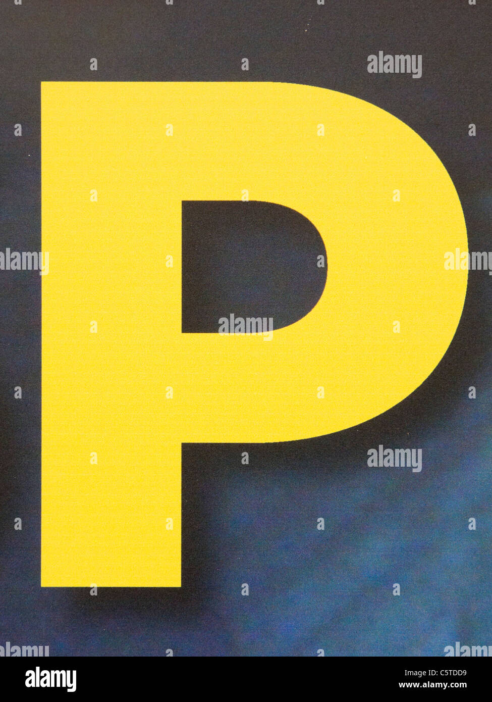 Character P character letter photograph Stock Photo - Alamy