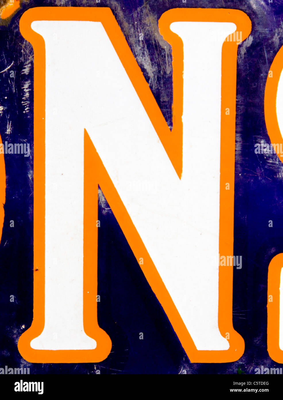 Character N alphabet character letter outside sign Stock Photo - Alamy