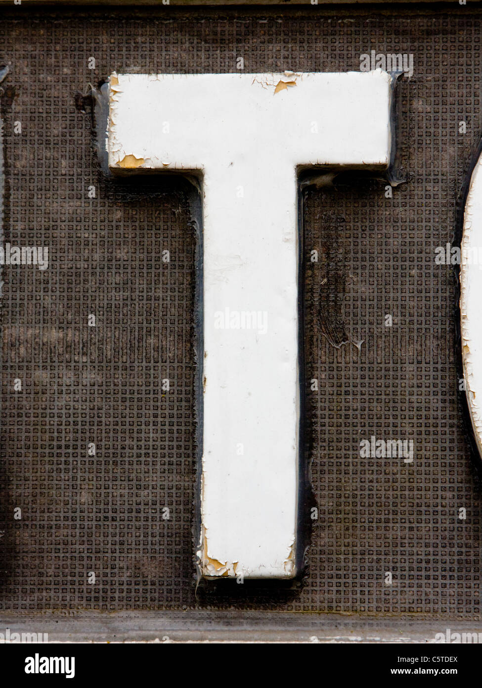 Character T character letter photograph Stock Photo - Alamy