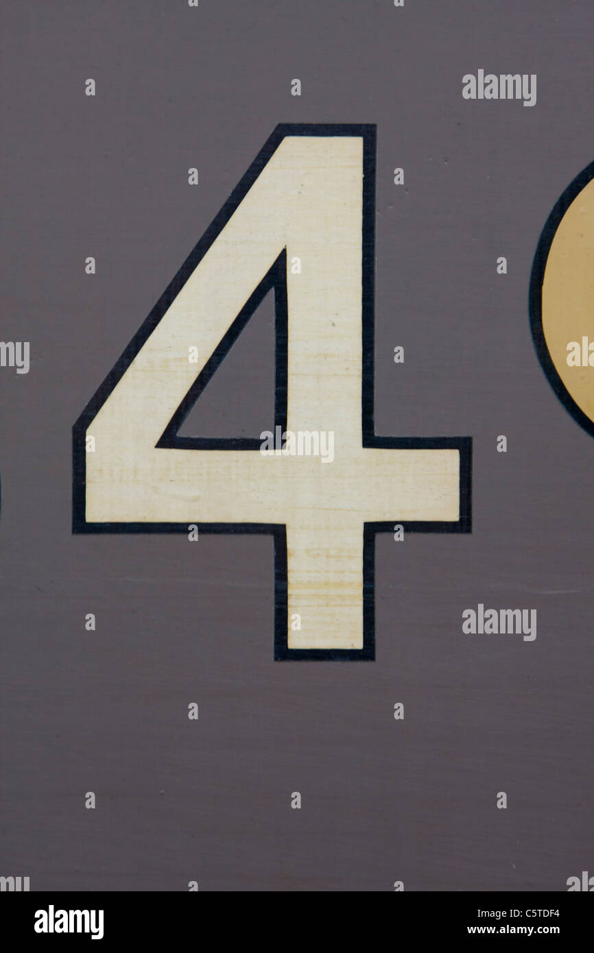 04 character number photograph Stock Photo - Alamy