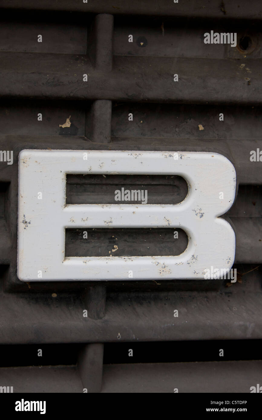 B Character alphabet character letter outside sign Stock Photo - Alamy