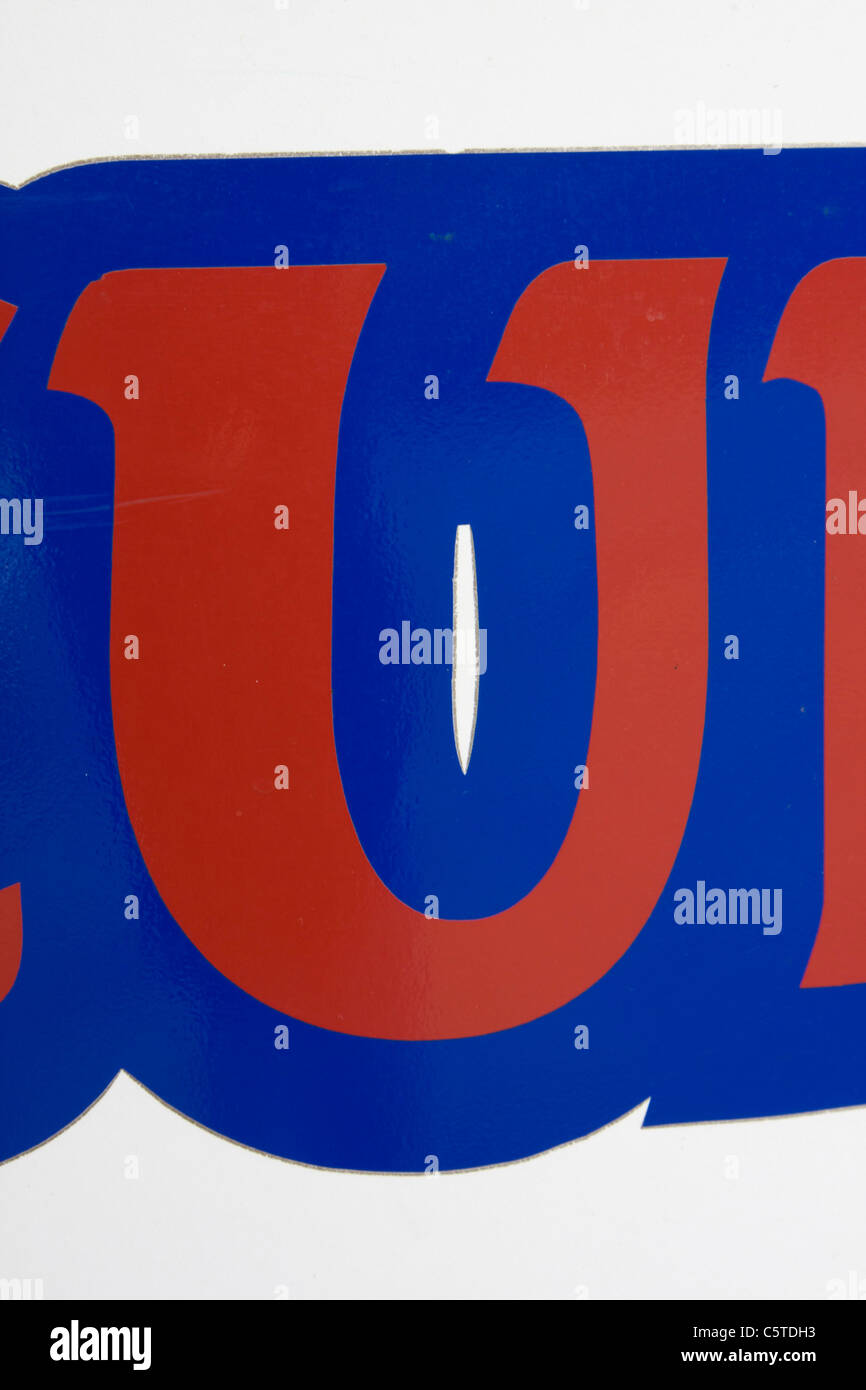 Character U character letter photograph Stock Photo - Alamy