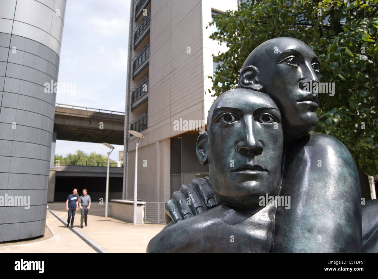 detail of the family, a sculpture by john buck, in sheldon square ...