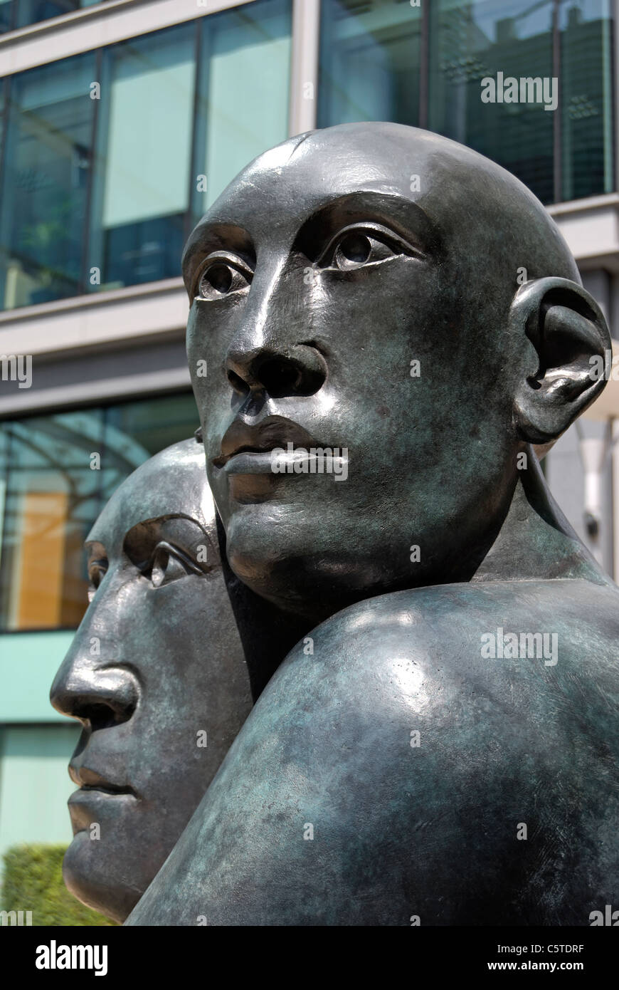 detail of the family, a sculpture by john buck, in sheldon square ...