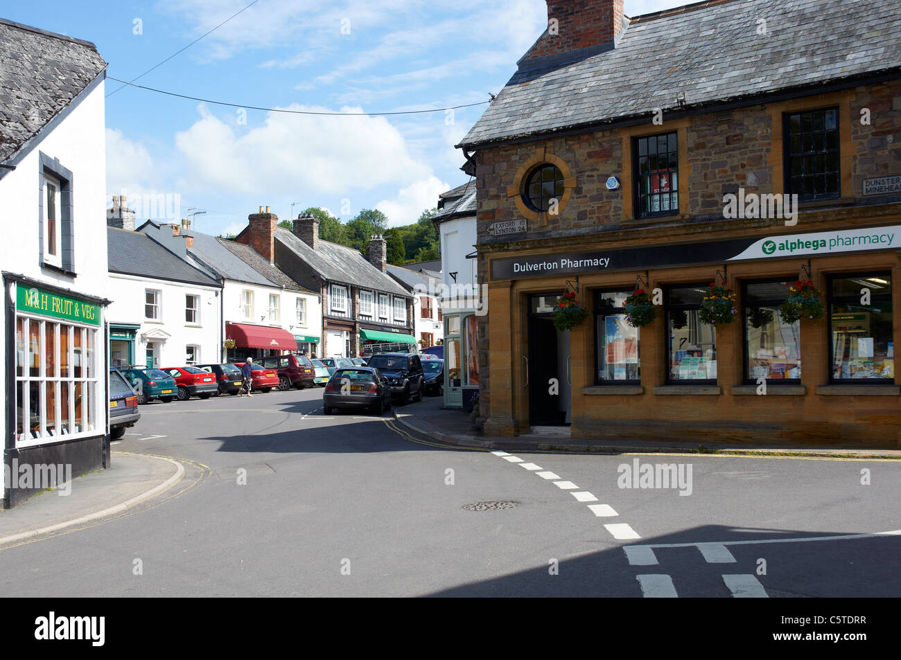 Dulverton, a small town on the edge of Exmoor National Park in Somerset ...