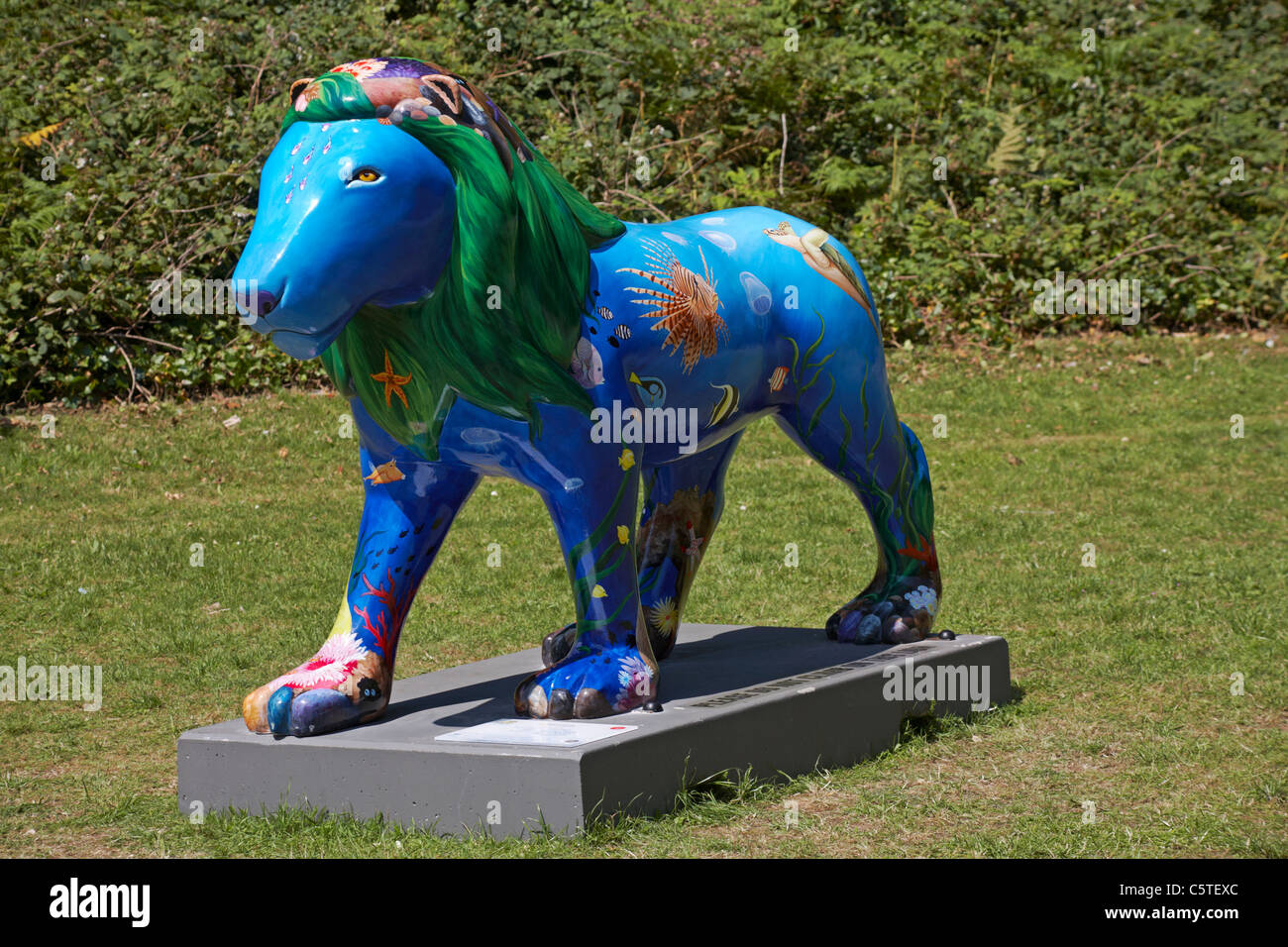 Public art event life size lion hi-res stock photography and images - Alamy