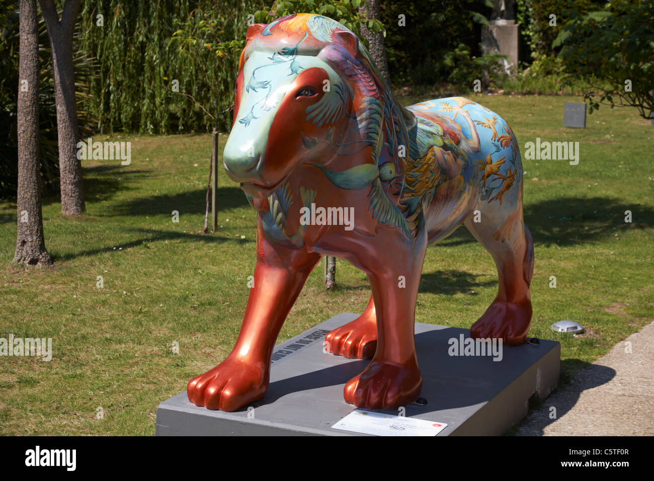 one of 50 lions on display for Pride in Bournemouth Lion display ...
