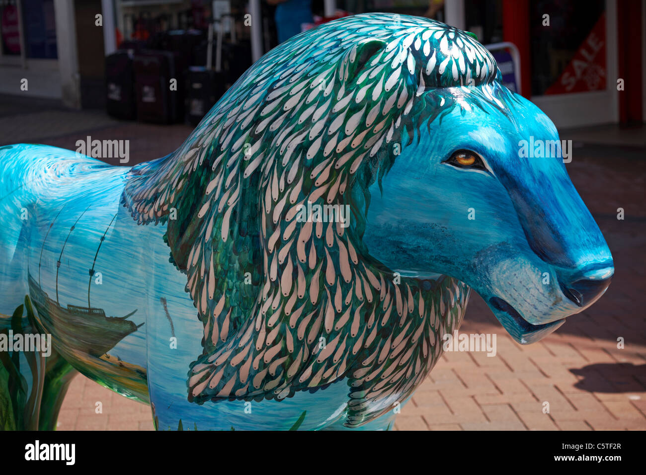 Public art event life size lion hi-res stock photography and images - Alamy