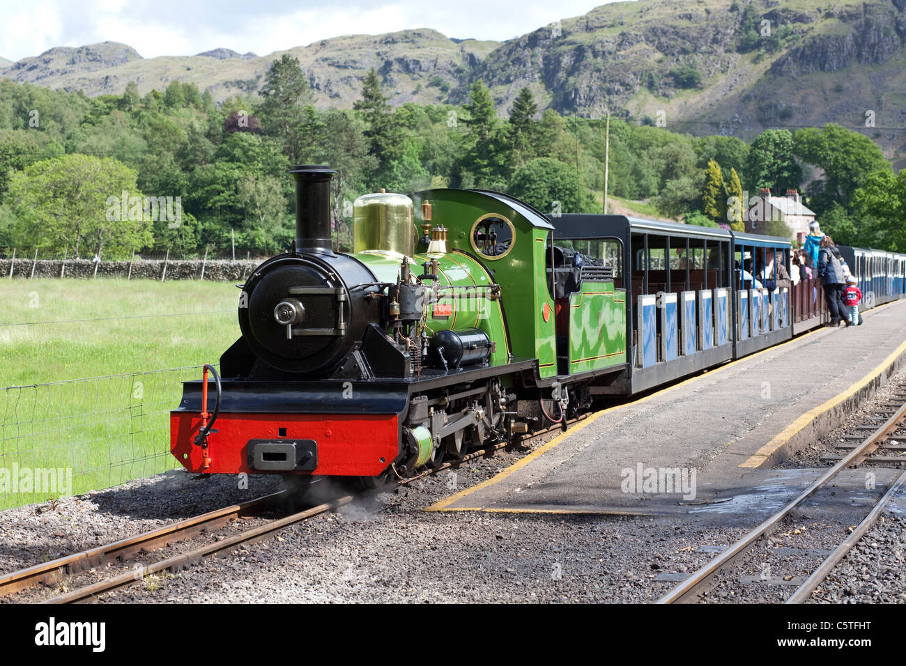 River Irt locomotive at the Ravenglass & Eskdale Railway, Cumbria, with ...