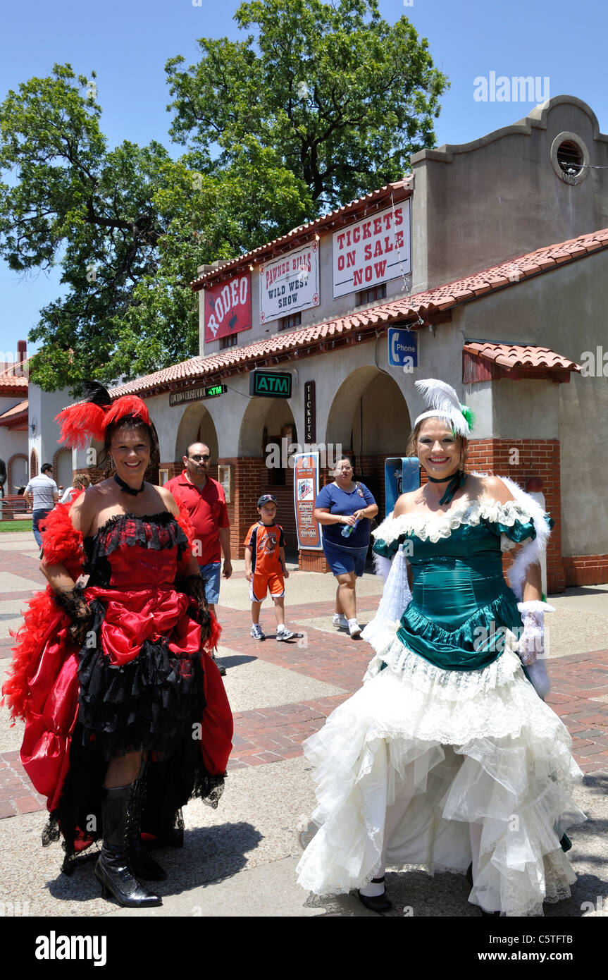 Costumed girls at Stockyards, Fort Worth, Texas, USA Stock Photo - Alamy