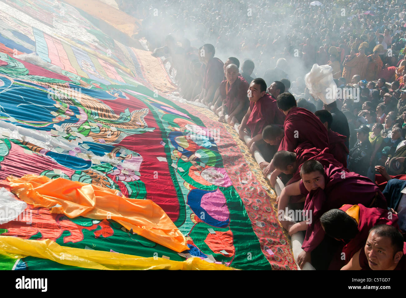 Tibetan tapestry hi-res stock photography and images - Alamy