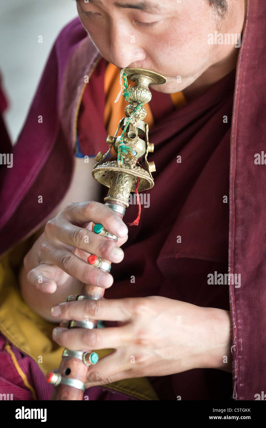 Monks With Wind Instruments High Resolution Stock Photography and ...