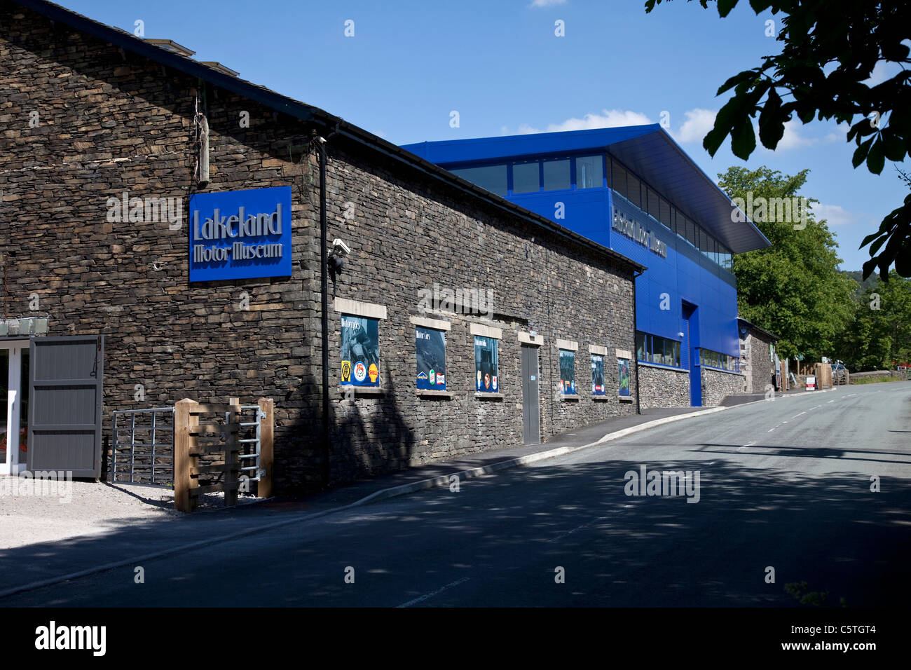 Exterior of the Lakeland Motor Museum in Backbarrow, Nr Newby Bridge ...
