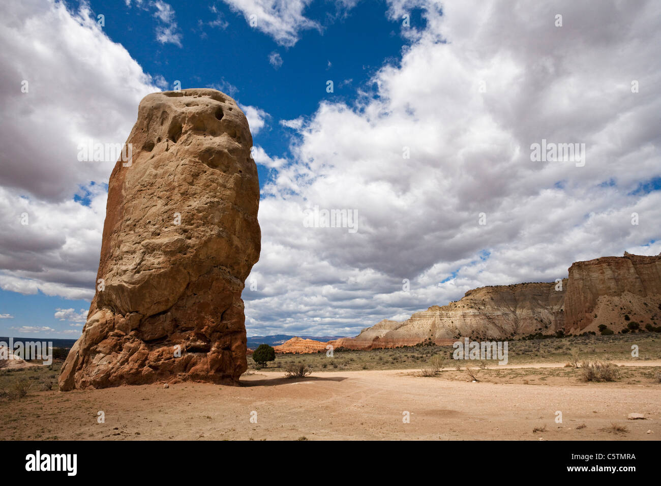 USA, Utah, Rock formations on a landscape, Chimney Rock, Kodachrome ...