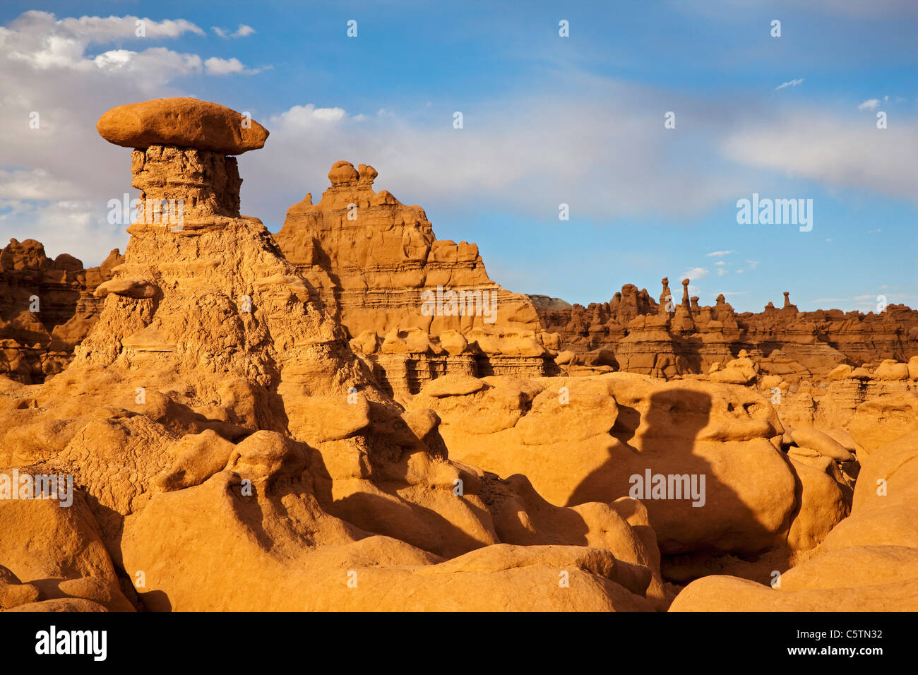 USA, Utah, Goblin Valley, San Rafael Swell, Rock formations Stock Photo ...
