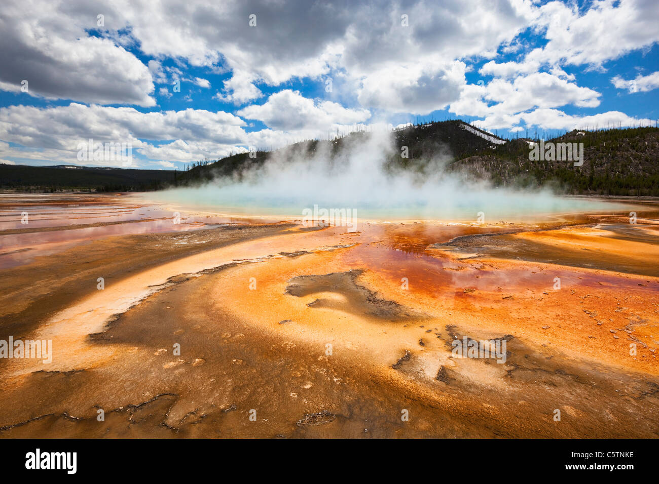 Yellowstone hot spring landscape hi-res stock photography and images ...
