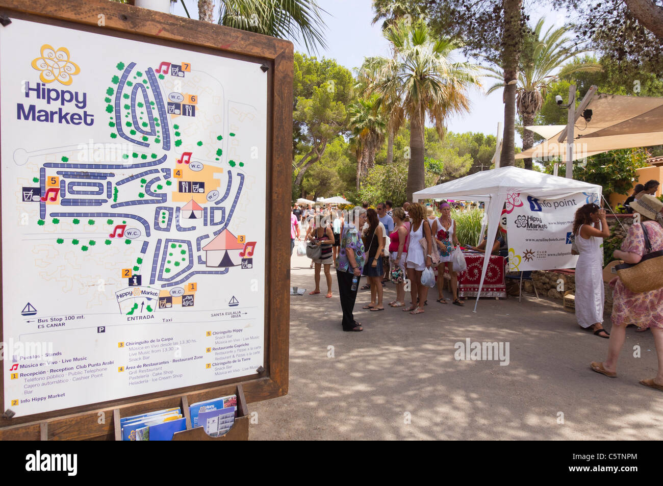 Ibiza, Balearics, Spain - the Hippy Market at Punta Arabi on the east ...
