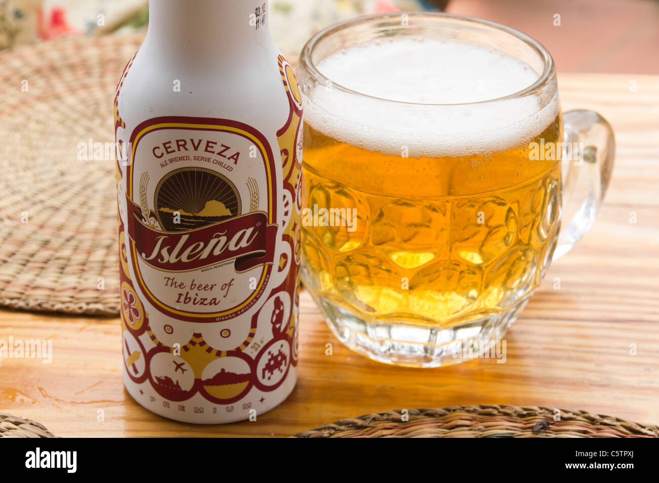 Ibiza, Balearics, Spain - Islena locally brewed beer Stock Photo - Alamy