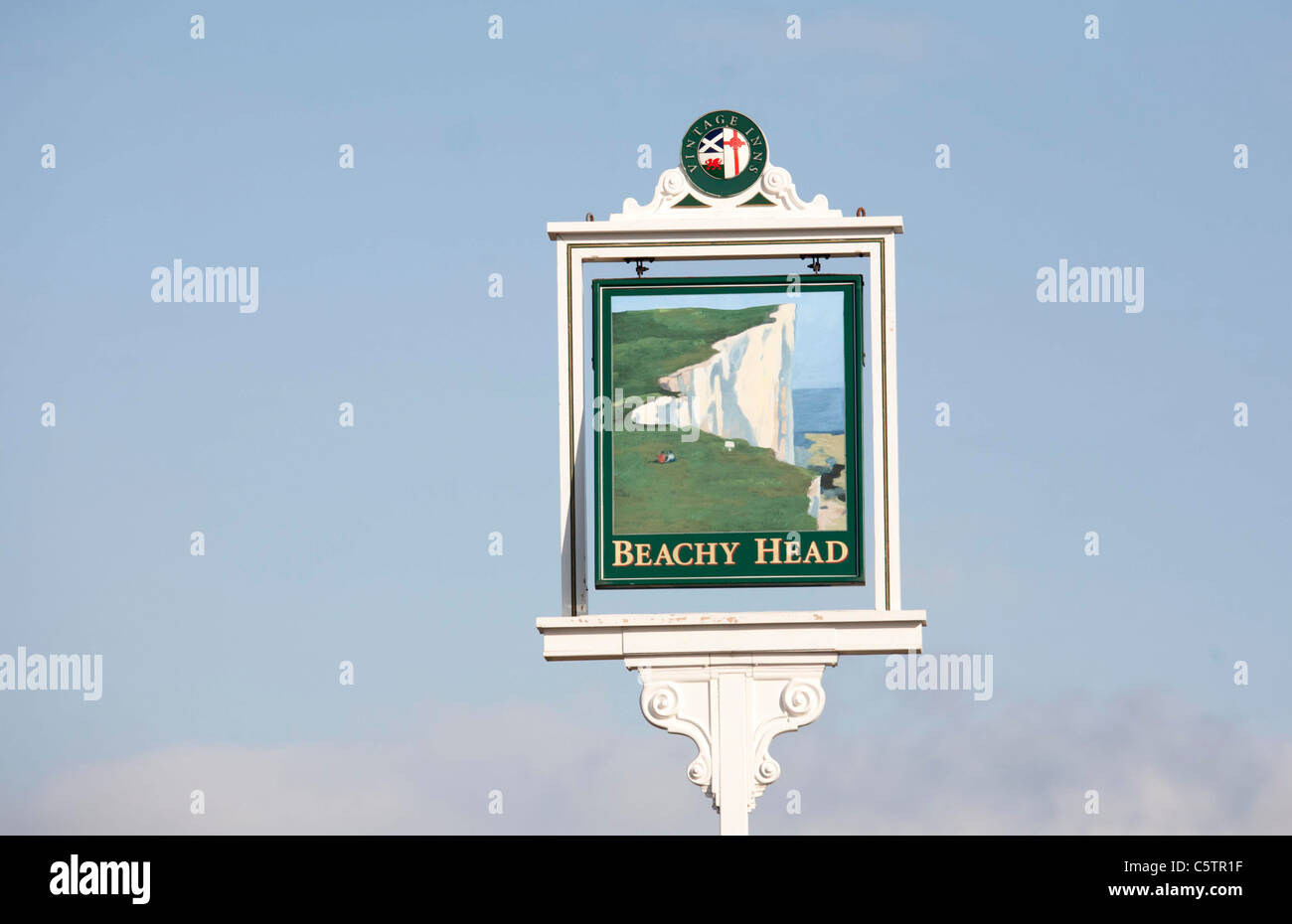 The Beachy Head public house sign. Picture by James Boardman Stock ...