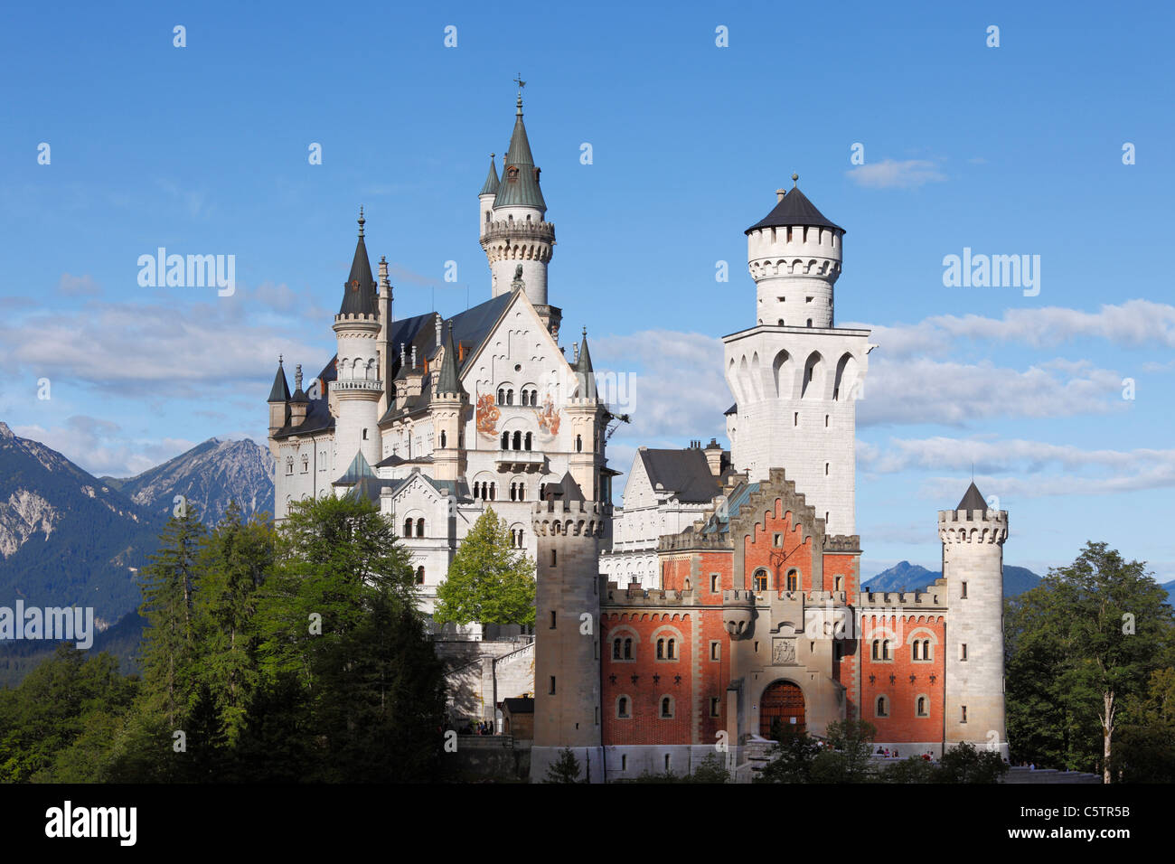 Germany, Bavaria, Swabia, Schwaben, Allgaeu, Ostallgau, View of ...