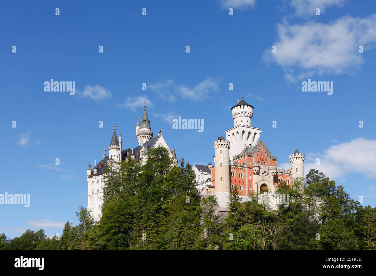 Germany, Bavaria, Swabia, Schwaben, Allgaeu, Ostallgau, View of ...