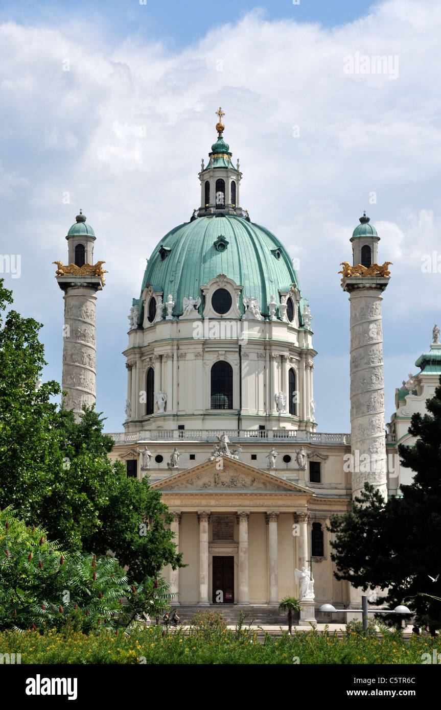 Church of St. Charles, Karlskirche, Vienna, Austria, Europe, June 2011 ...