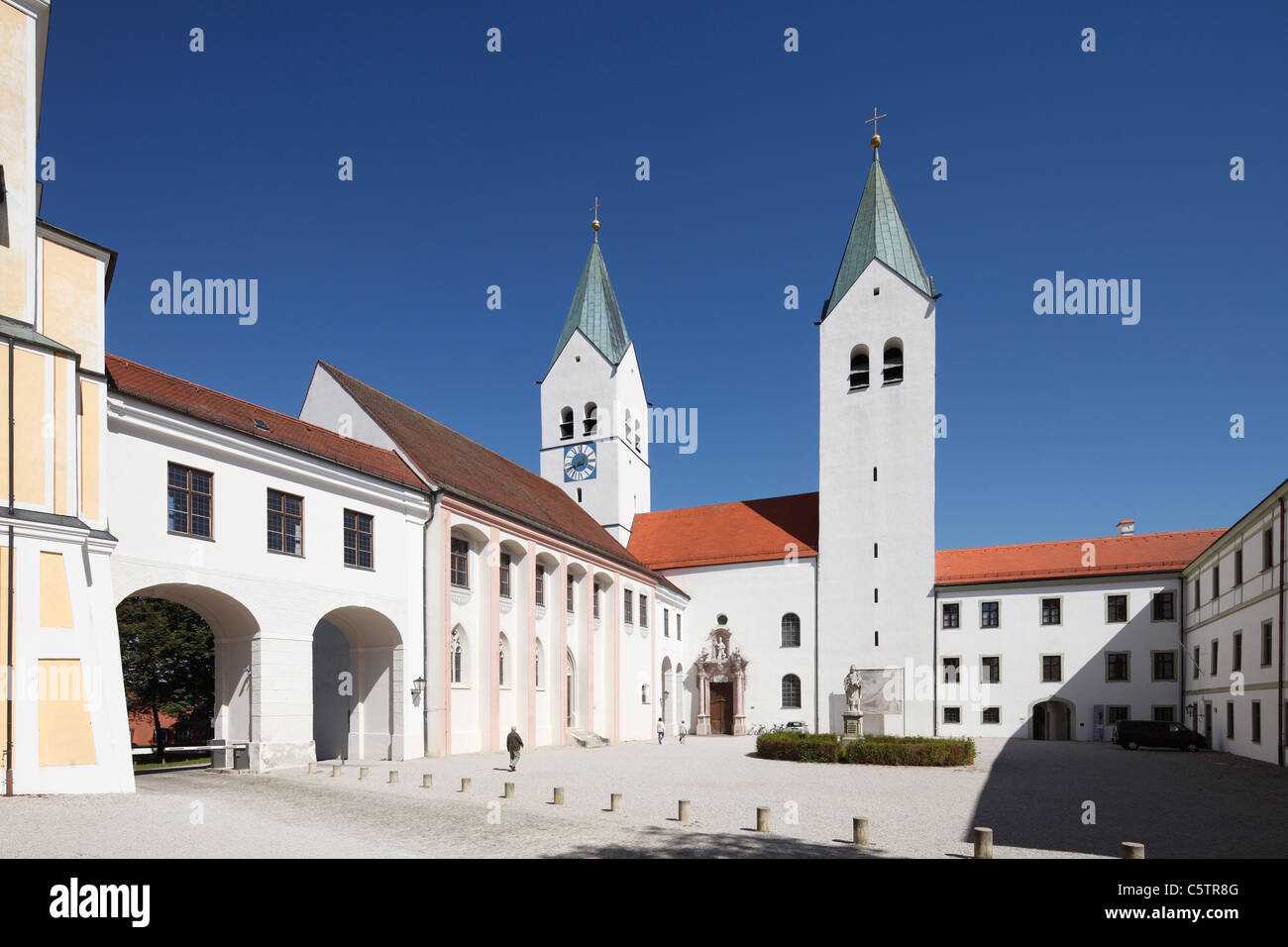 Germany, Bavaria, Upper Bavaria, Freising, View of St Mary church Stock ...