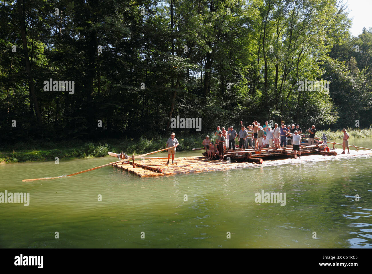 Large wooden raft hi-res stock photography and images - Alamy
