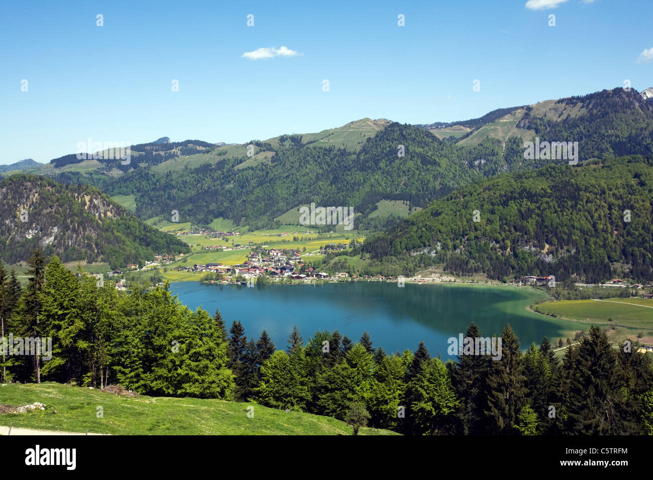 View to lake walchsee hi-res stock photography and images - Alamy