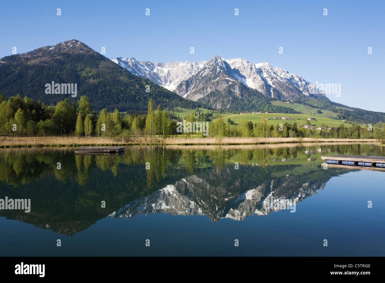 Walchsee With Zahmer Kaiser High Resolution Stock Photography and ...