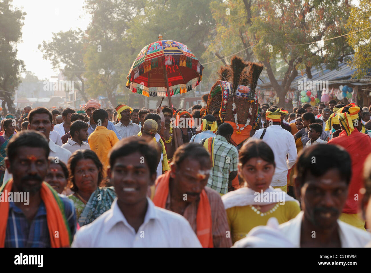 India, South India, Tamil Nadu, People celebrating thaipusam festival ...