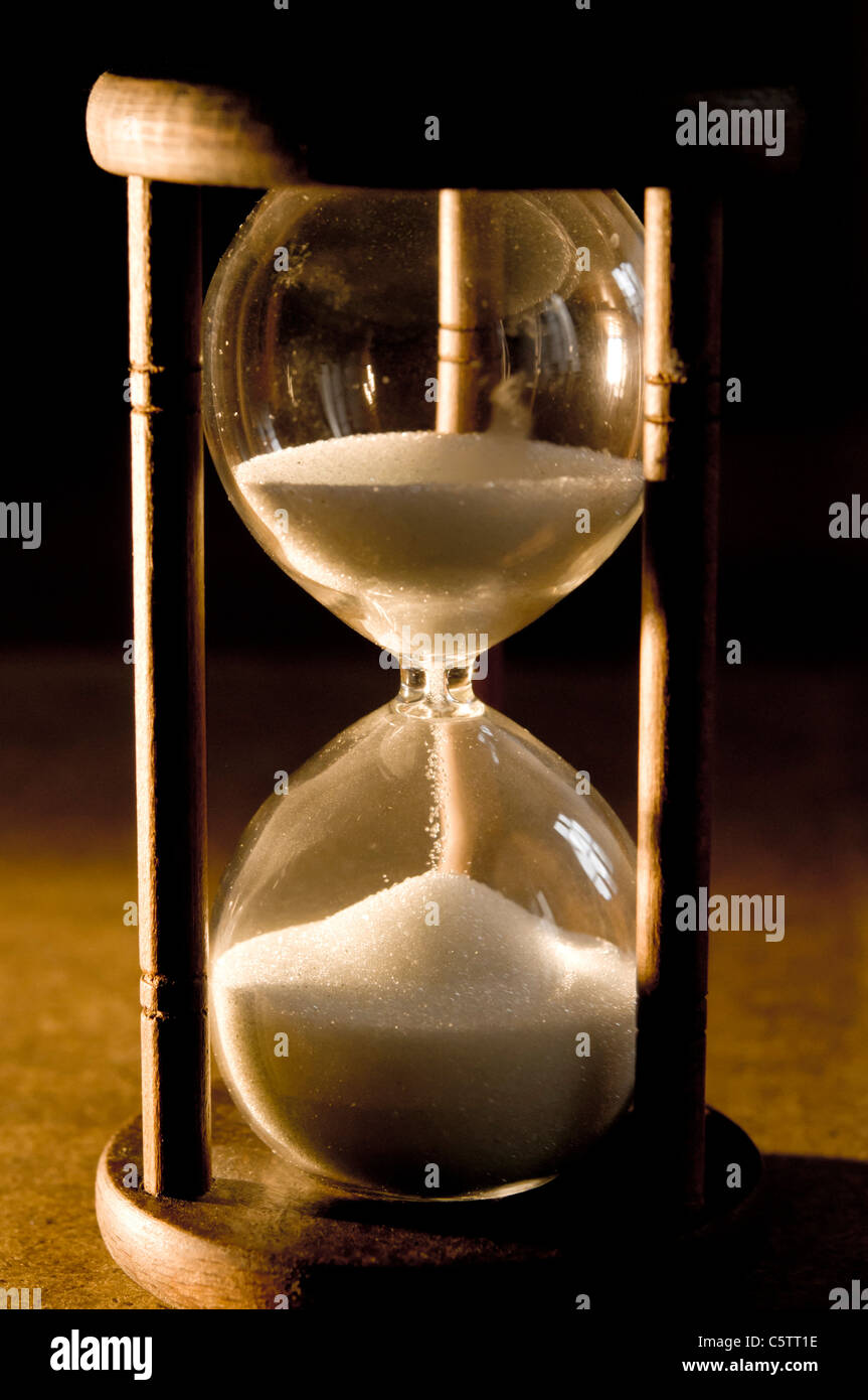 a vintage hourglass Stock Photo - Alamy