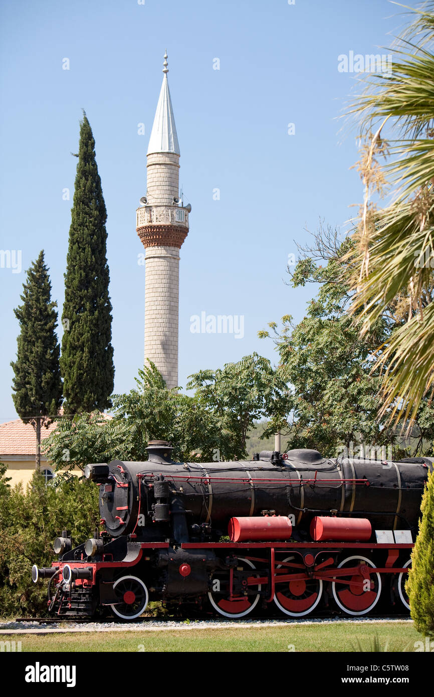 Steam engine at railway museum Turkey Stock Photo - Alamy