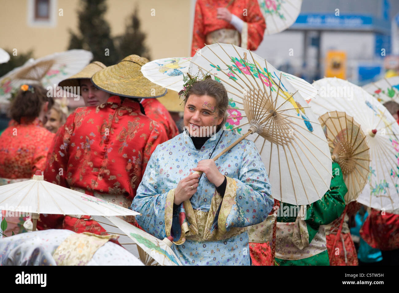 Germany, Bavaria, Upper Palatinate, Chinese carnival in Dietfurt an der ...