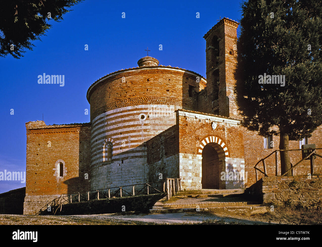 Romanic church of San Galgano.The sword in the stone Stock Photo - Alamy