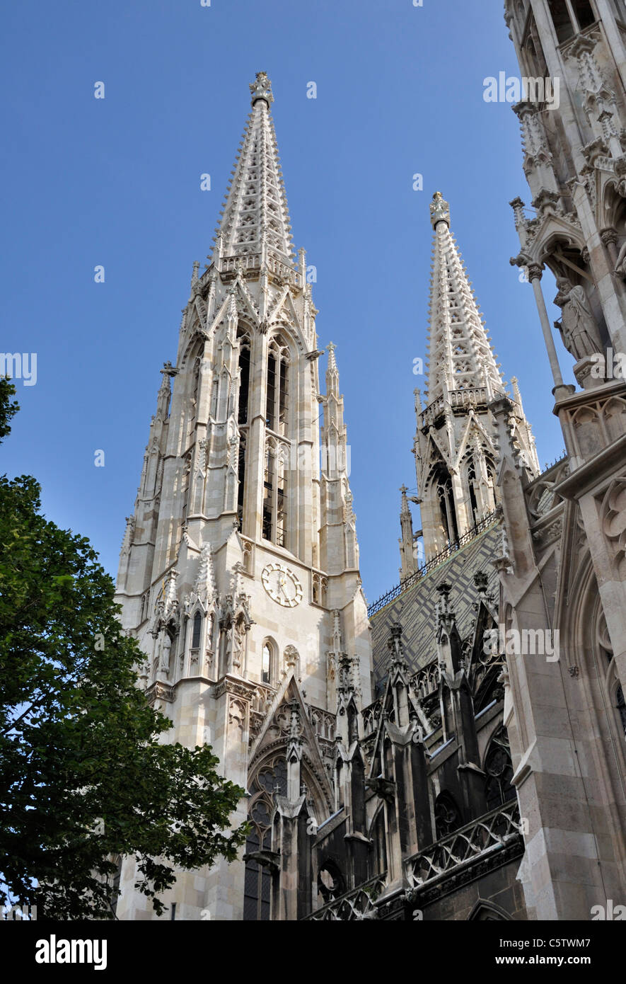 The Spires of the Votive Church, Votivkirche, Ringstrasse, Ring road ...