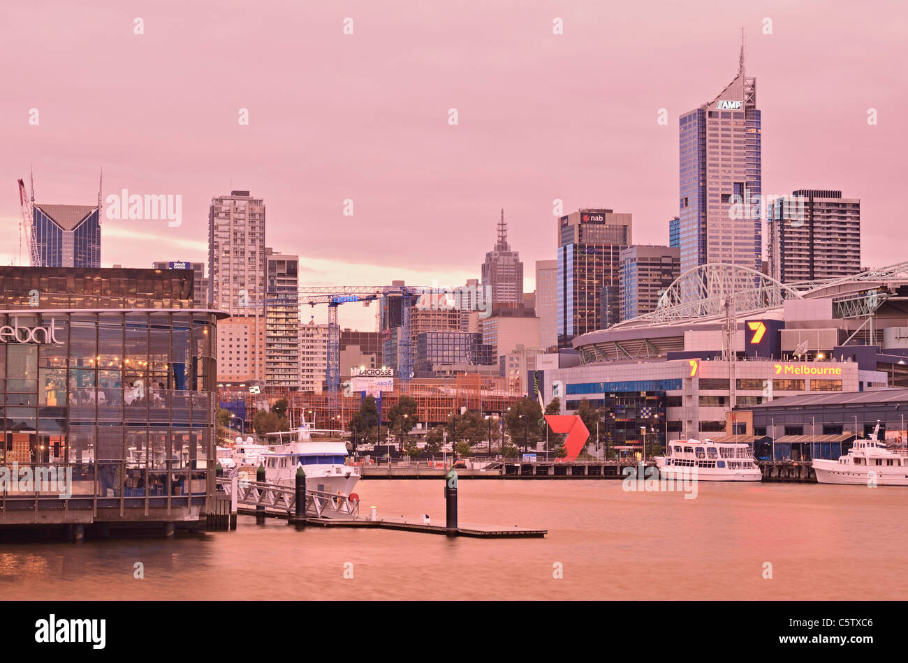 Australia, Victoria, View of melbourne docklands Stock Photo - Alamy