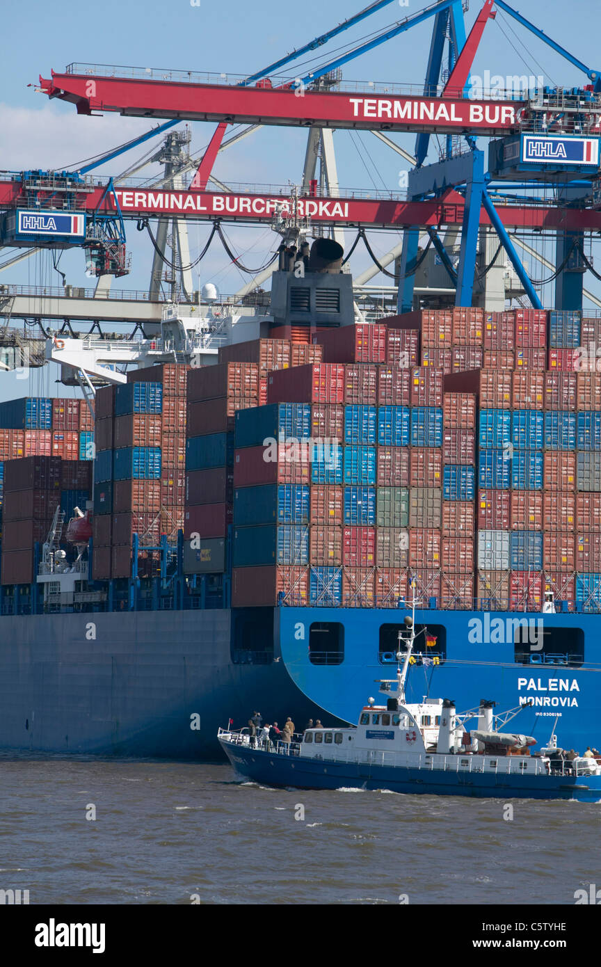 Germany, Hamburg, Container terminal Stock Photo - Alamy