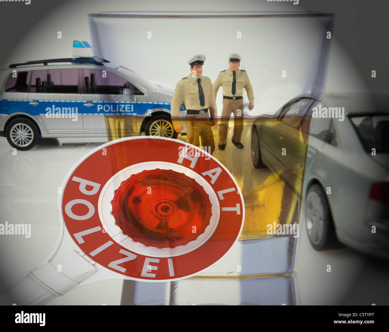 Traffic police stop signal hi-res stock photography and images - Alamy