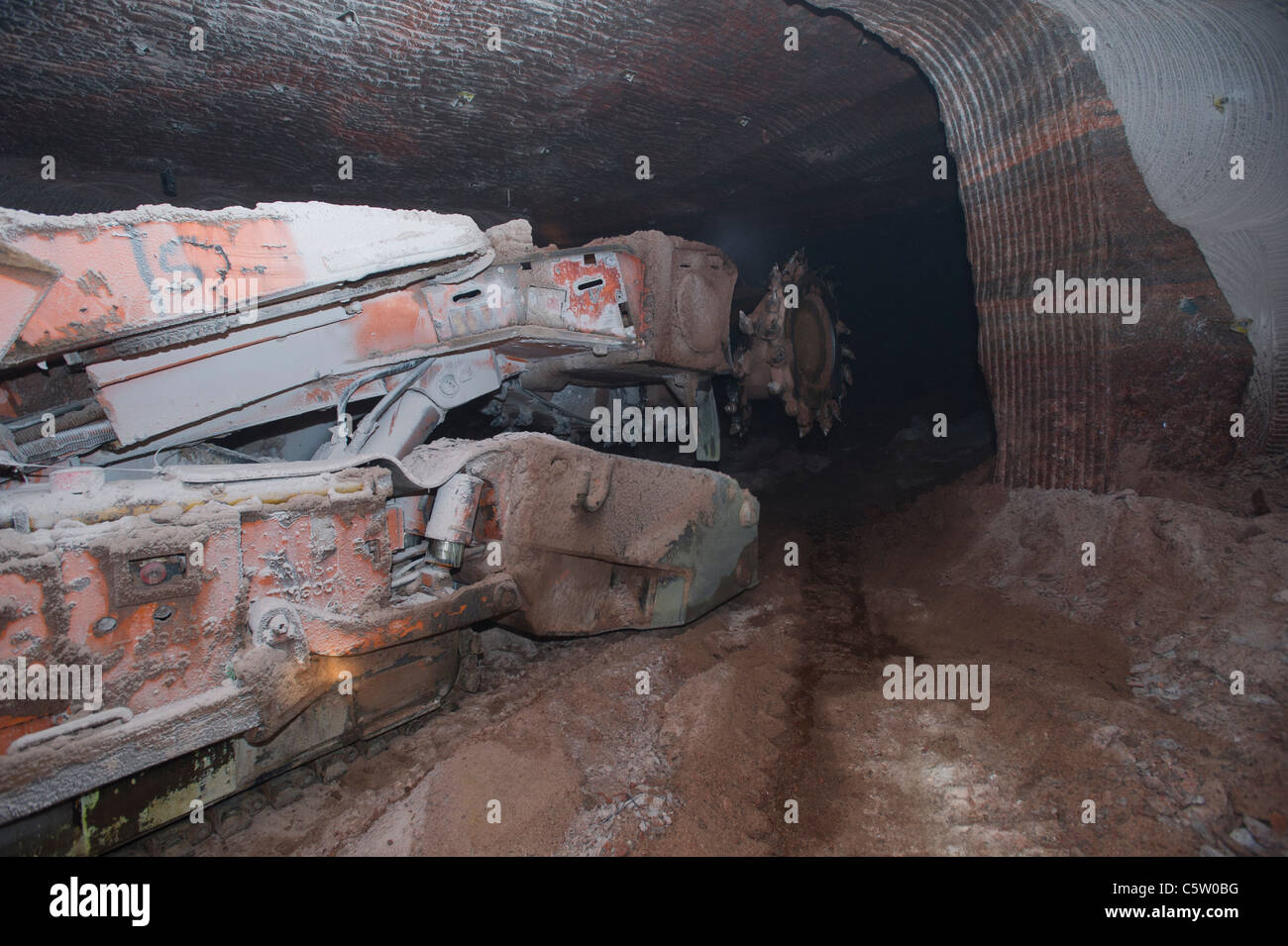 A continuous miner in Boulby Potash mine Stock Photo - Alamy