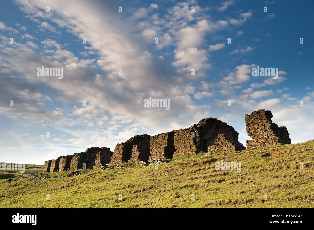 The mine mangers offices at the site of Rosedale East Mine Stock Photo ...